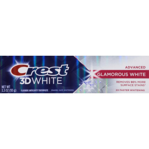 Crest 3D White Advanced Glamorous White Toothpaste 93g - SAVE 10% First ...