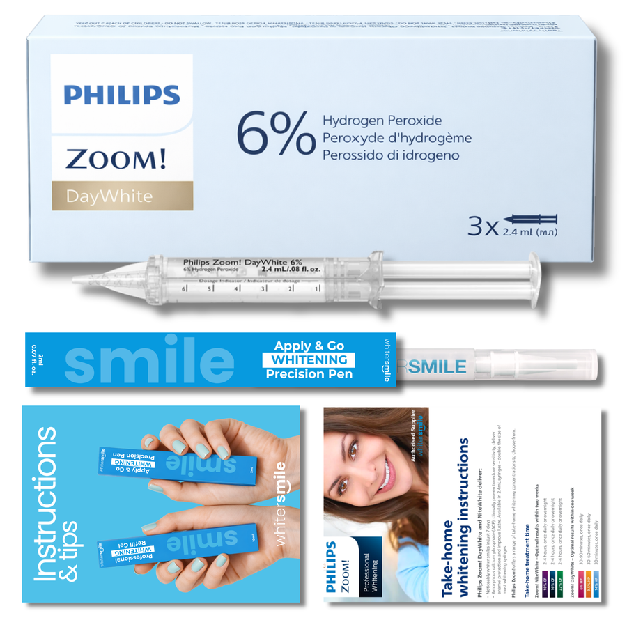 Philips ZOOM! Day White Gel Kit 6% Hydrogen Peroxide 3 x 2.4g Syringes